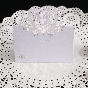 Independent | Party Supplies | Wedding Table Number Name Cards Heart ...
